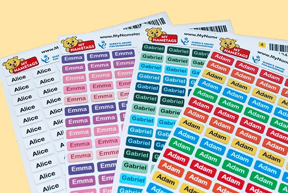 My Nametags Ministickers - Personalised nametags labels for kids