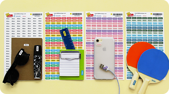 My Nametags Ministickers - Personalised nametags labels for kids